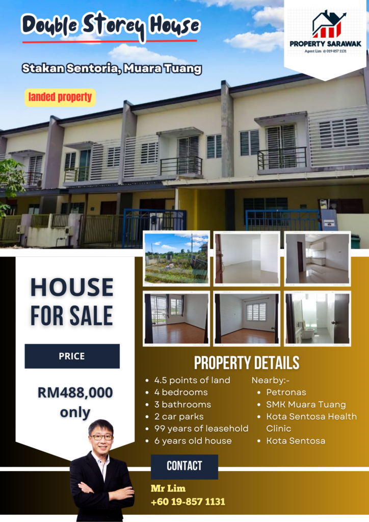 Double storey at Stakan Sentoria, Muara Tuang for Sale | Property Sarawak