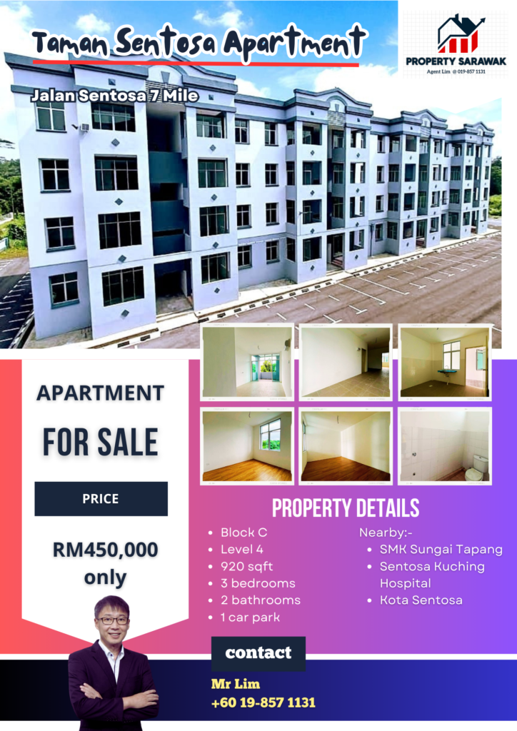 Taman Sentosa Apartment at Kota Sentosa for Sale | Property Sarawak
