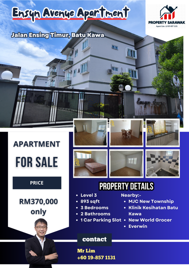 Ensyn Avenue Apartment at Ensing Timur in Kuching for Sale | Property ...