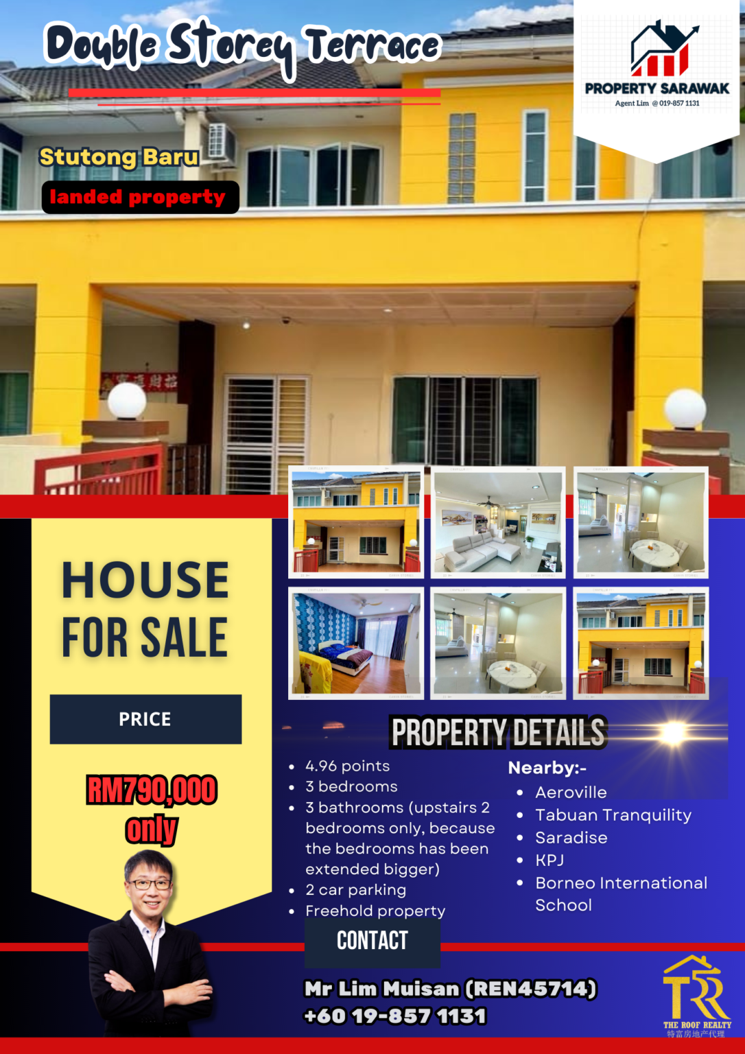 Double Storey Terrace at Stutong Baru, Kuching for Sale | Property Sarawak